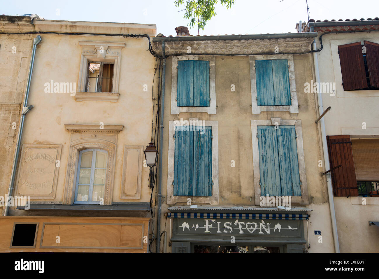 The picturesque town of Saint Remy de Provence, France EU Stock Photo ...