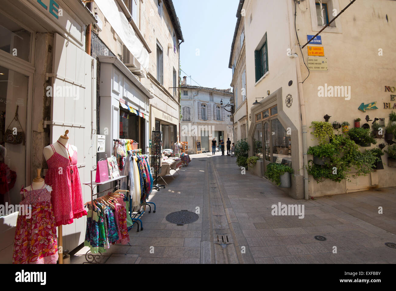 The picturesque town of Saint Remy de Provence, France EU Stock Photo ...