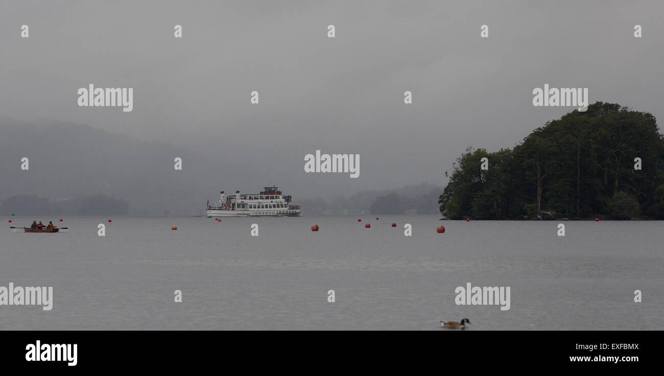 Lake Windermere, Cumbria, UK. 13th July, 2015. UK Weather Lake ...