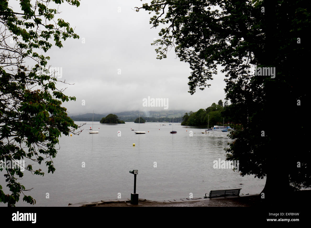 Lake Windermere, Cumbria, UK. 13th July, 2015. UK Weather Lake ...