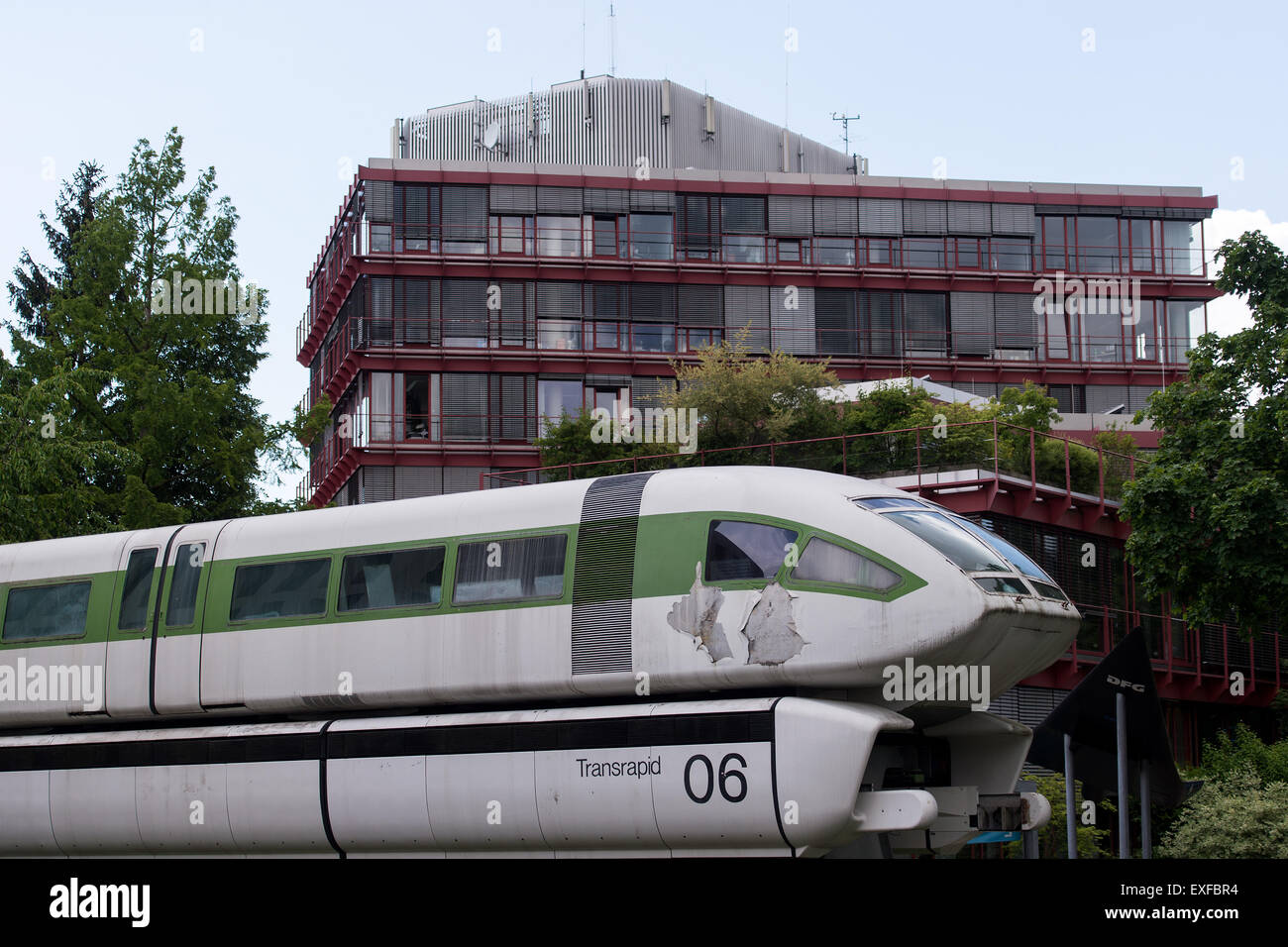 Bonn, Germany. 20th May, 2015. A Transrapid high-speed train is ...