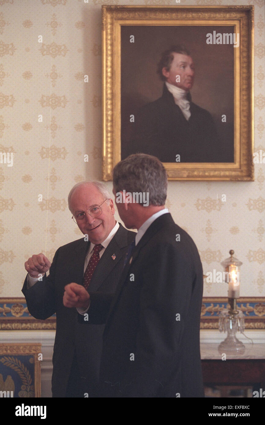 President Bush and Vice President Cheney Stock Photo - Alamy