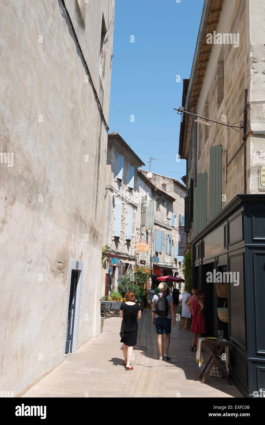 The picturesque town of Saint Remy de Provence, France EU Stock Photo ...