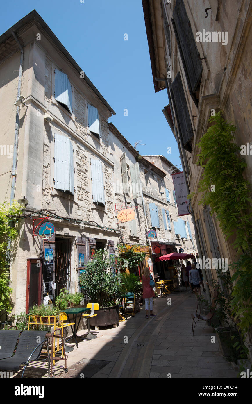 The picturesque town of Saint Remy de Provence, France EU Stock Photo ...