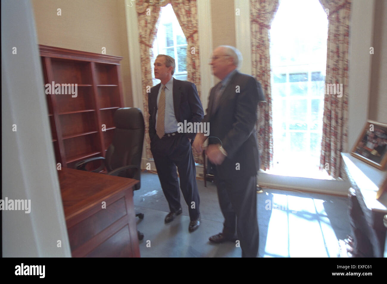 President Bush and Vice President Cheney Stock Photo - Alamy