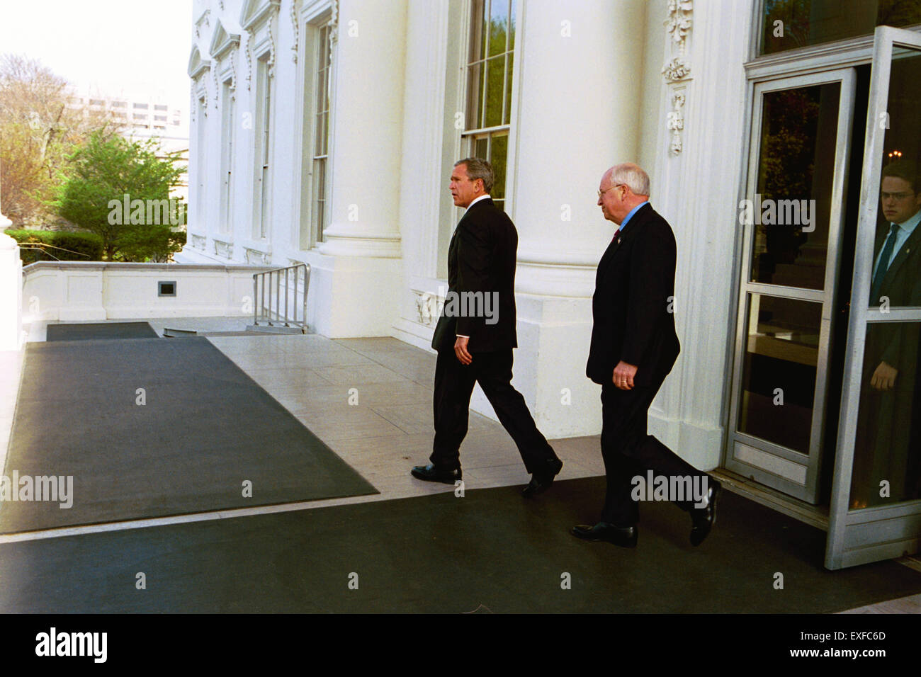 President Bush and Vice President Cheney Stock Photo - Alamy