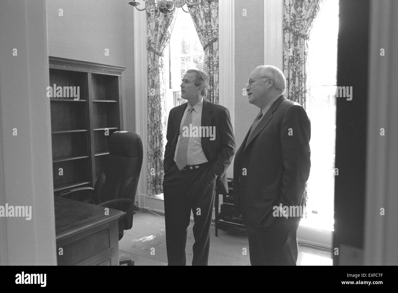 President Bush and Vice President Cheney Stock Photo - Alamy