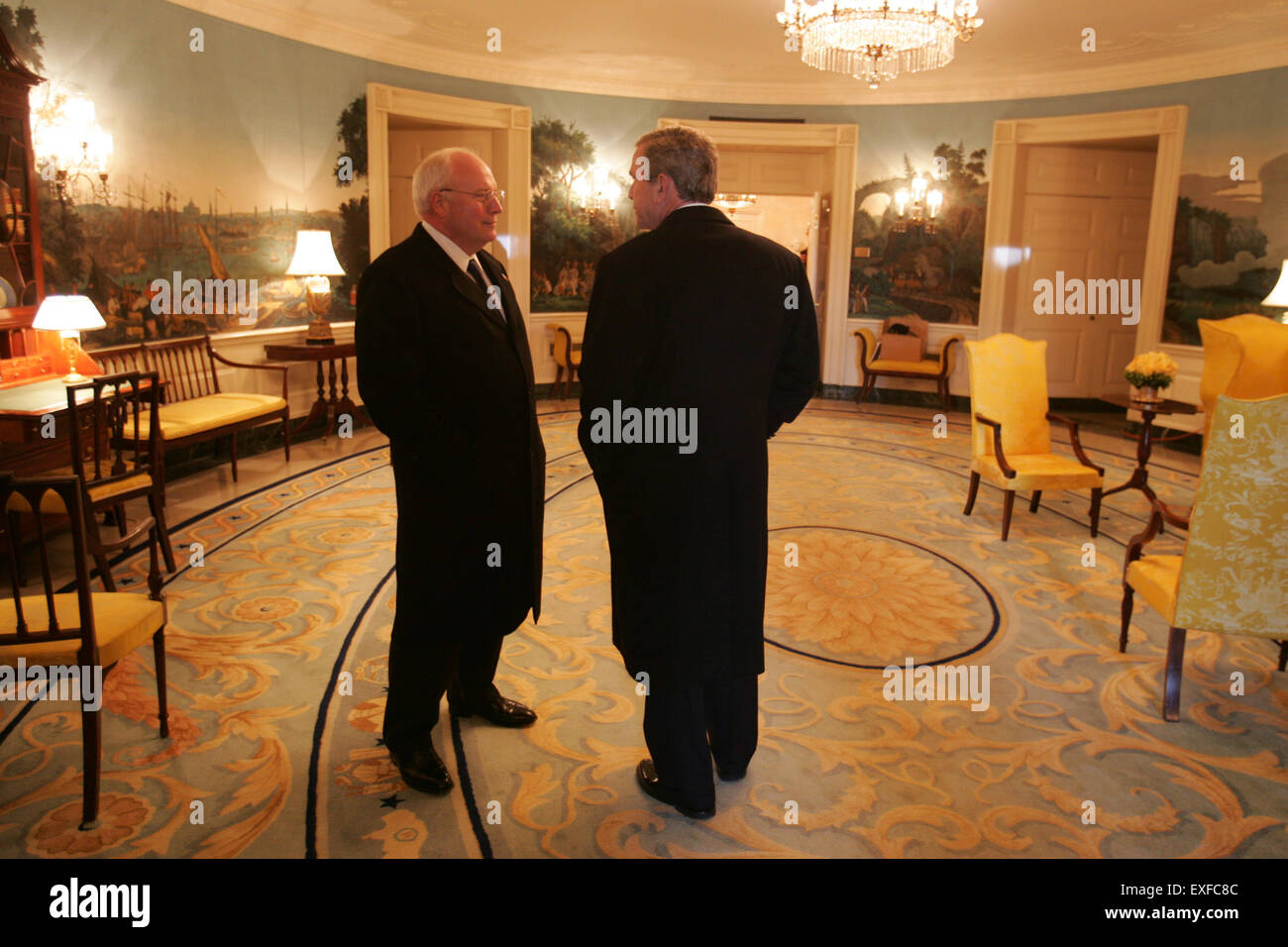 President Bush and Vice President Cheney Stock Photo - Alamy