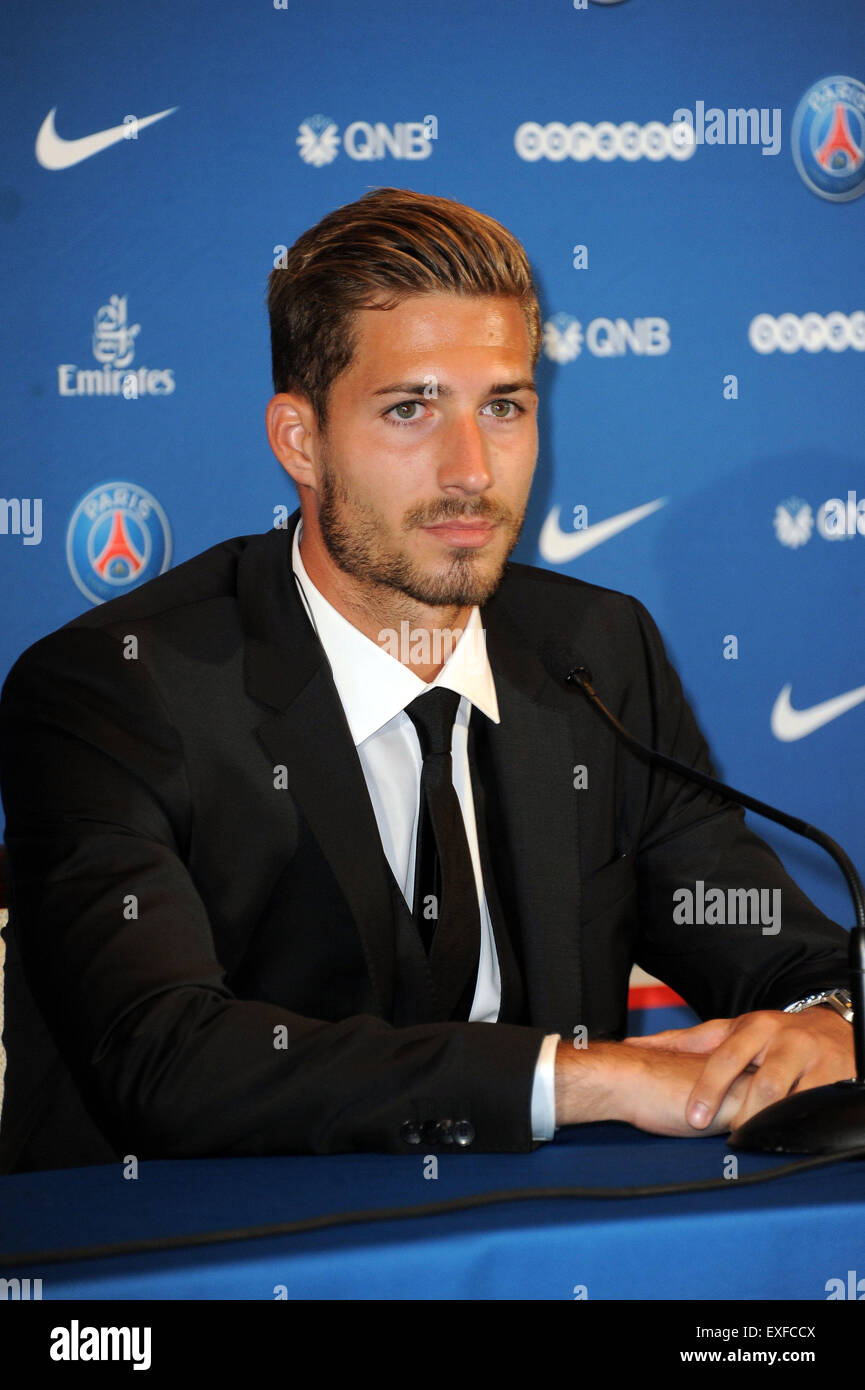 Paris, France. 13th July, 2015. PSG announce the signing of Kevin Trapp ...