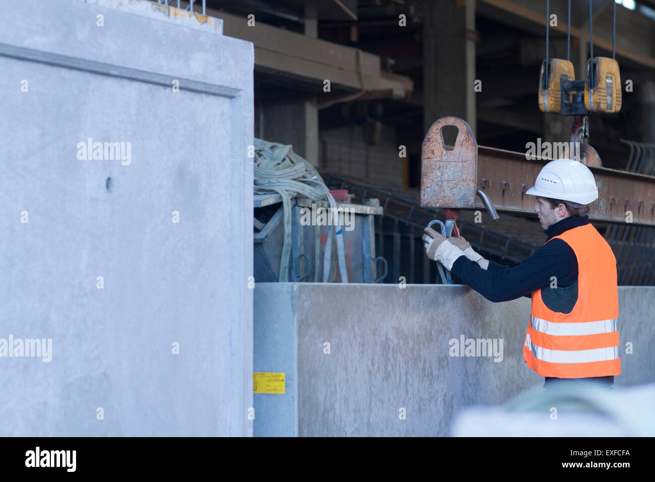Precision skill in concrete work hi-res stock photography and images ...