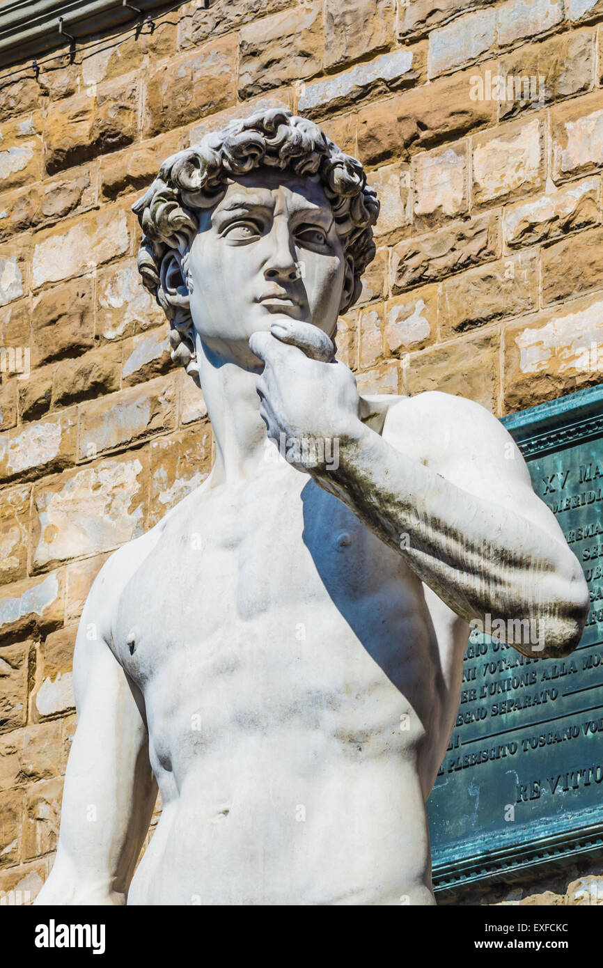 the most famous statue in Florence Stock Photo - Alamy