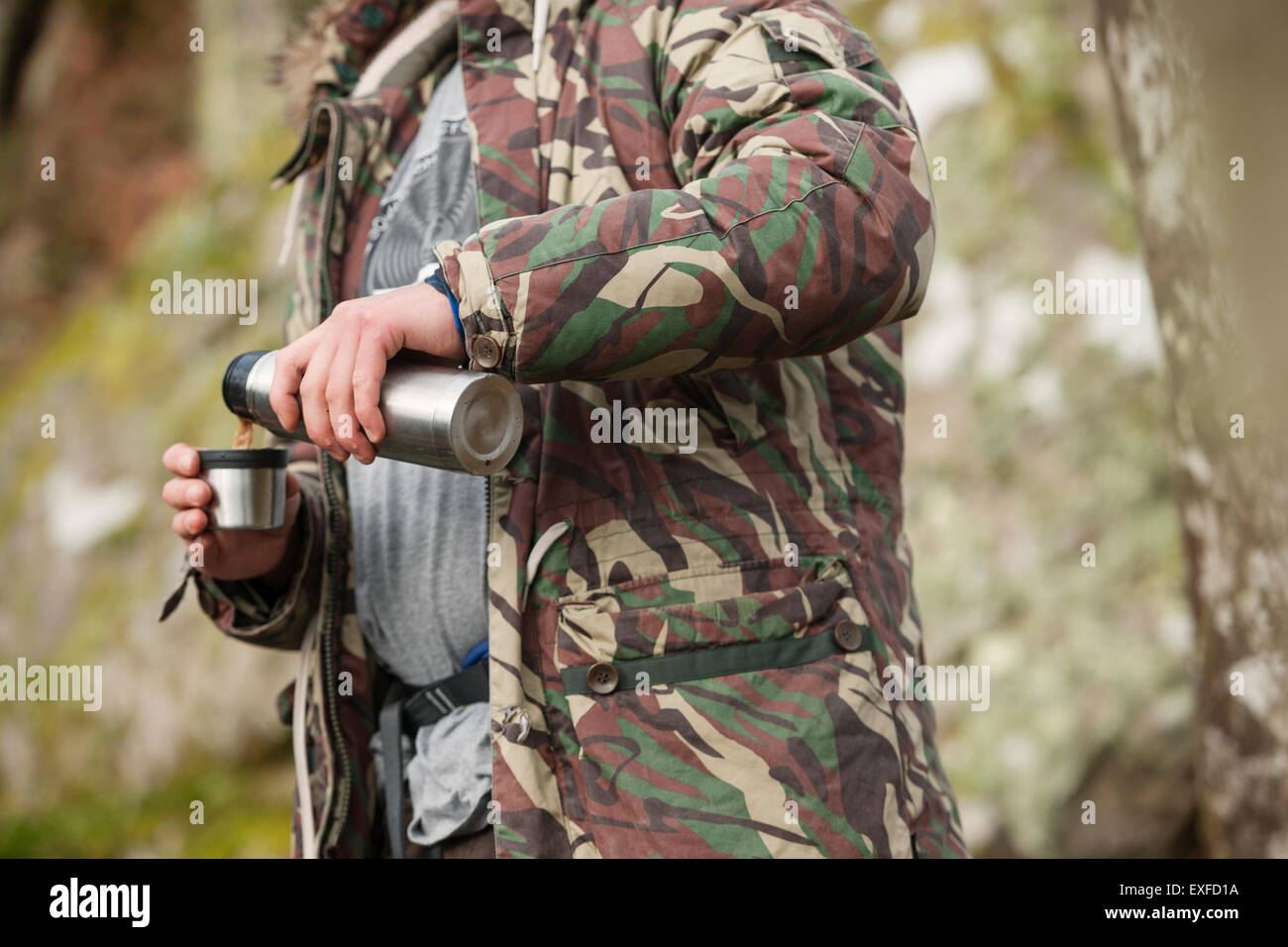 Drink flask man hi-res stock photography and images - Alamy
