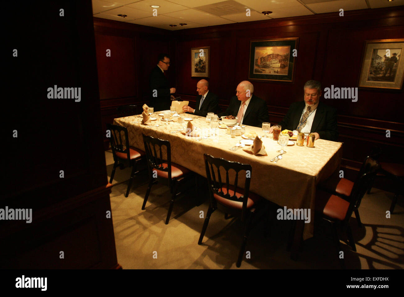 Vice President Cheney and David Addington in the White House Stock ...