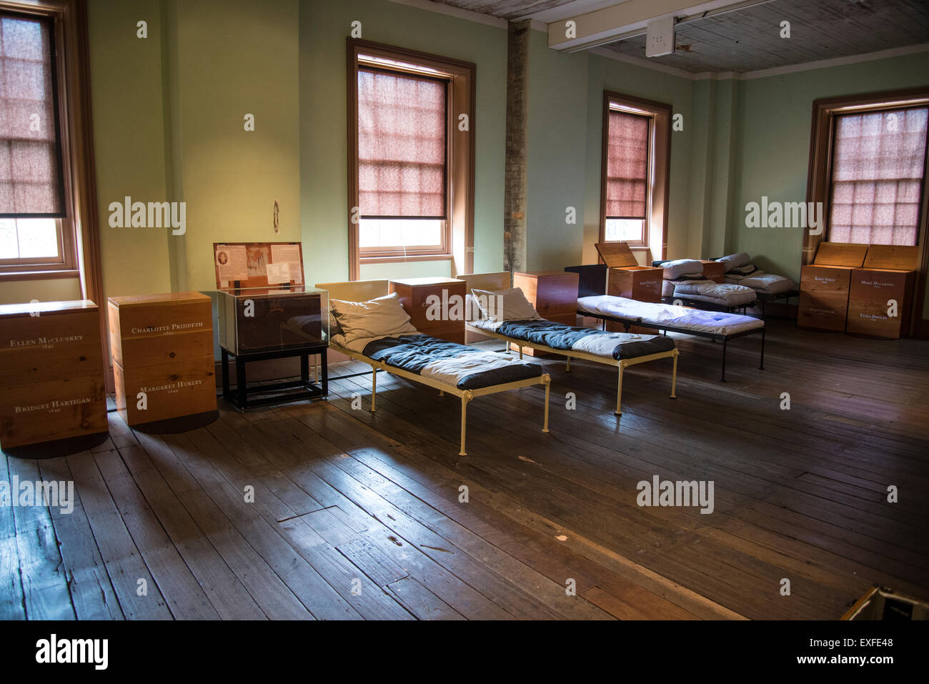 Hyde Park Barracks, Women's dormitory, Sydney, Australia Stock Photo ...