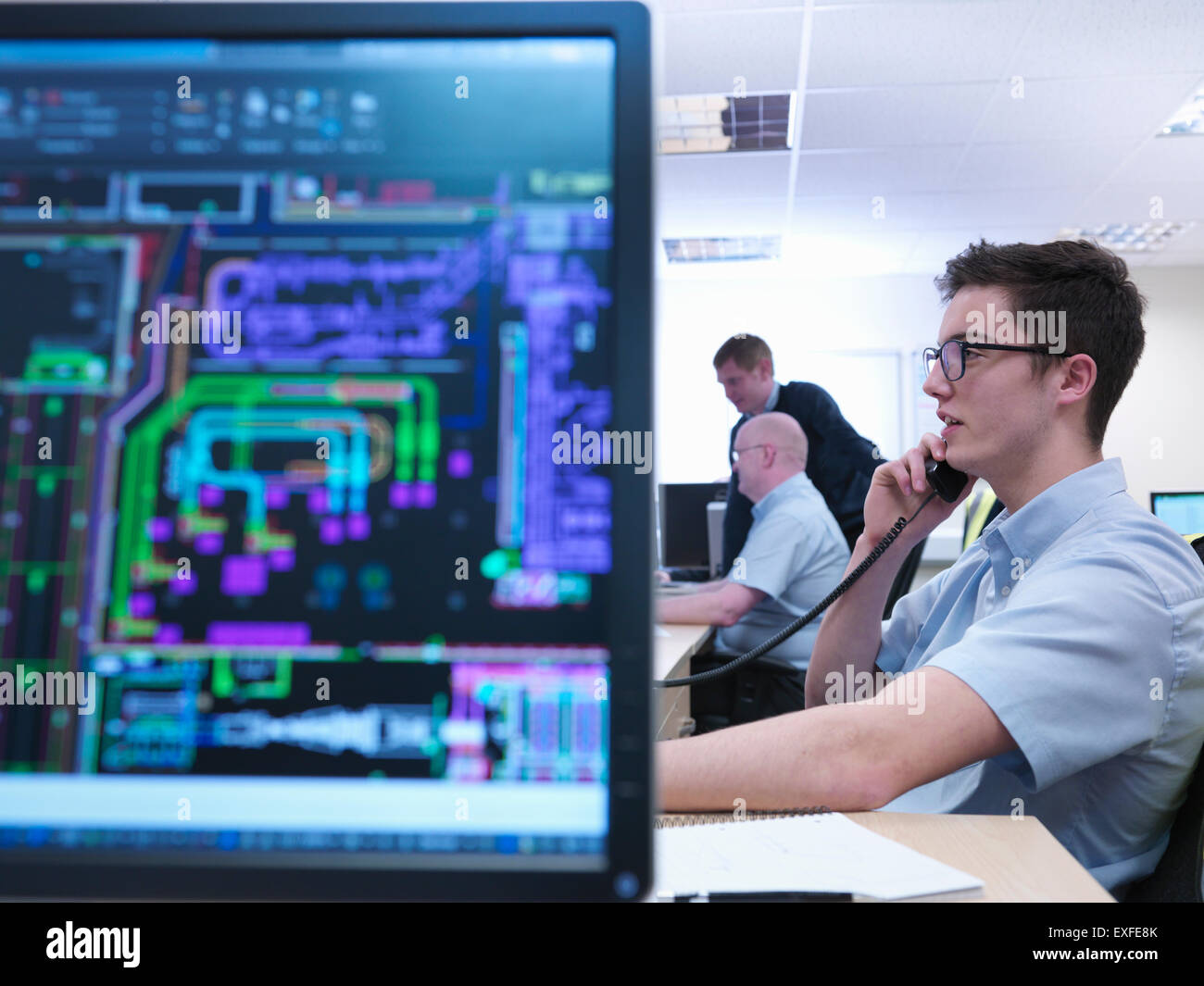 Engineer working in cad hi-res stock photography and images - Alamy