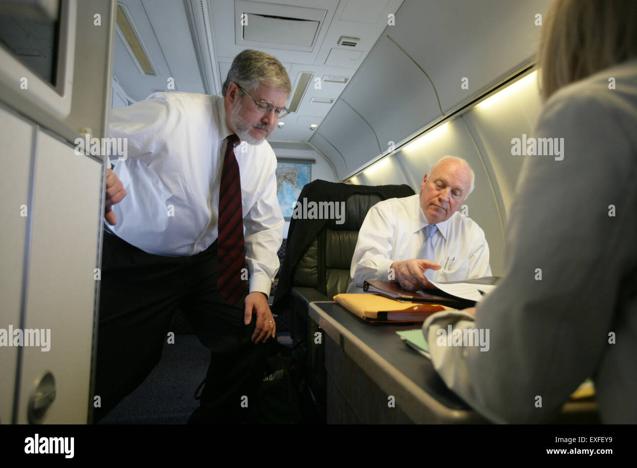 Vice President Cheney Meets with David Addington and Megan McGinn Stock ...