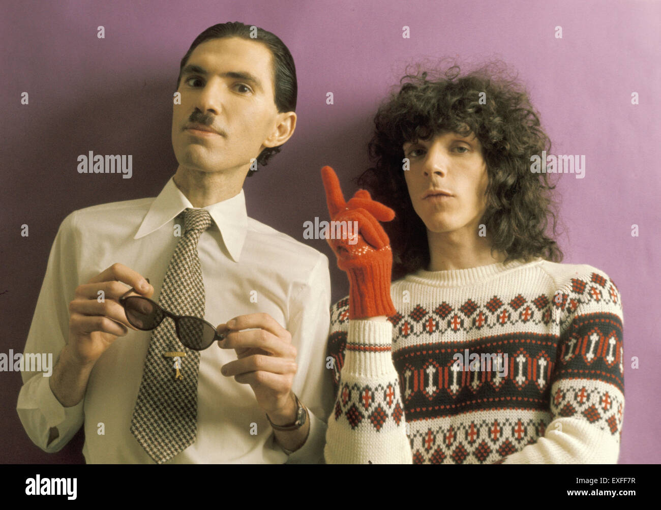 SPARKS UK pop group in 1974 with brothers Ron Mael at left and Russell ...