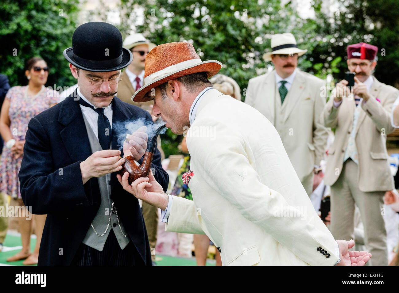 Gustav Temple lighting the official Olympic Pipe at the opening ...