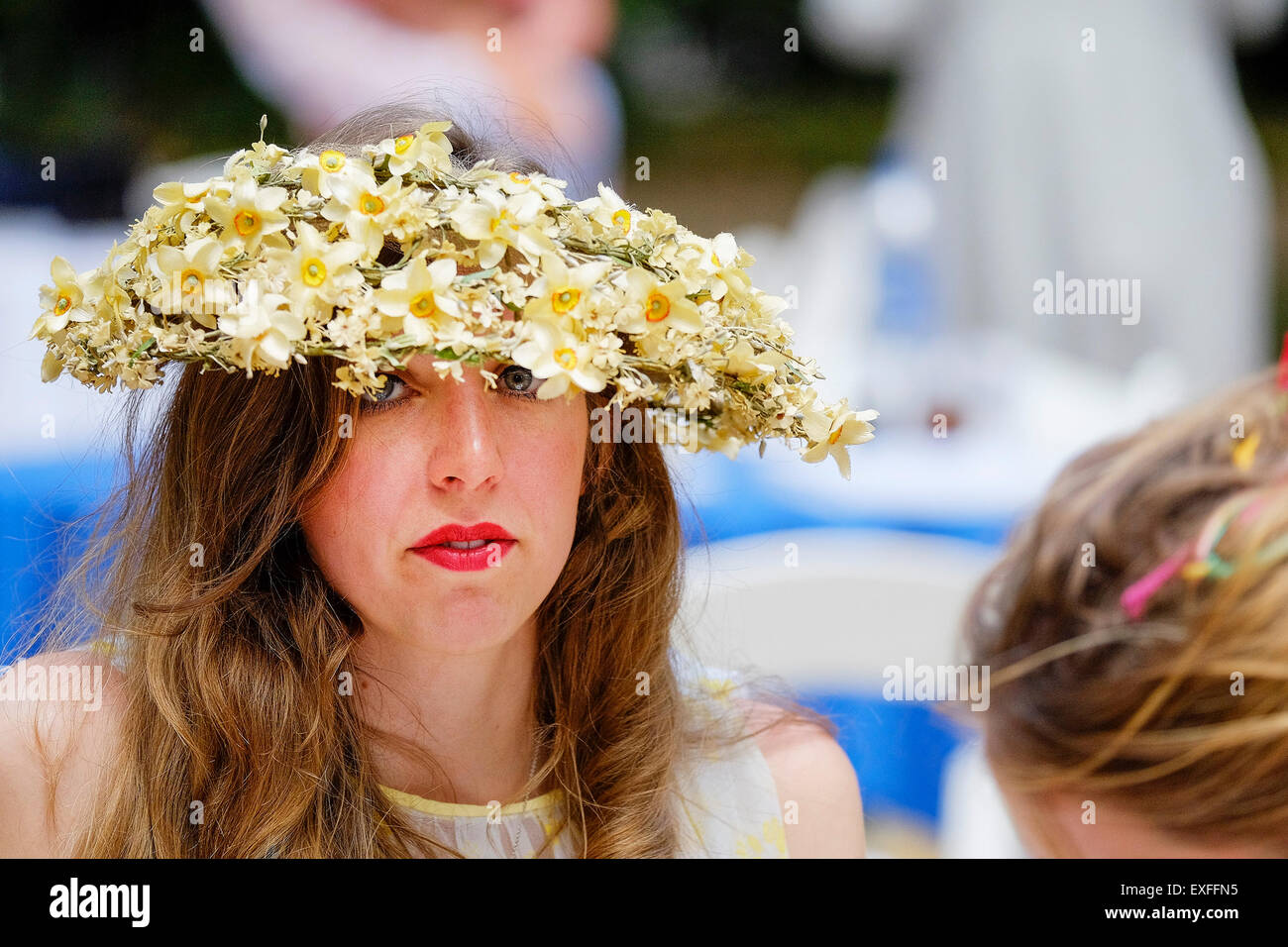 A lady at The Chap Olympiad in Bloomsbury, London Stock Photo - Alamy