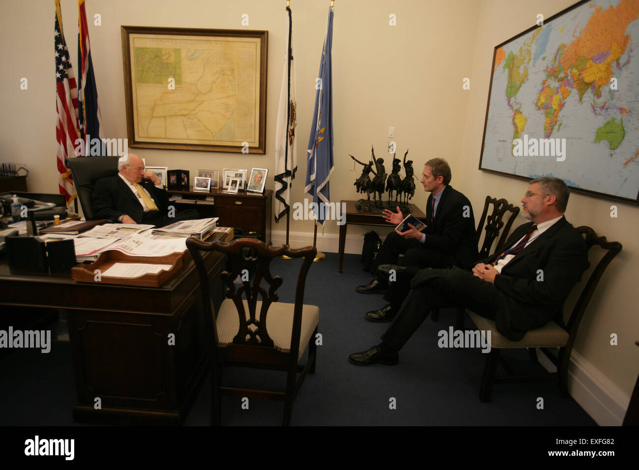 David Addington Meets With John Hannah Stock Photo - Alamy