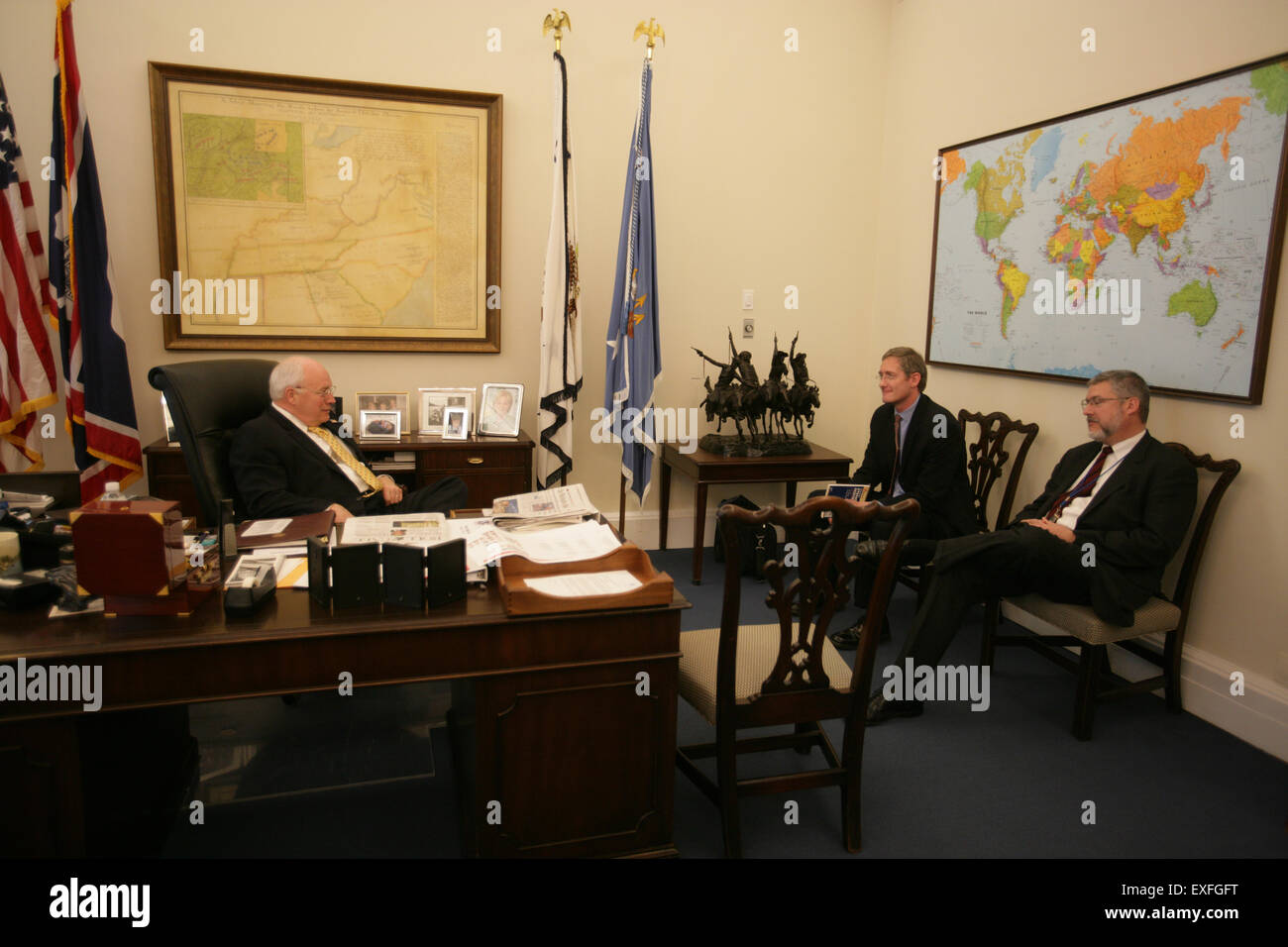 David Addington Meets With John Hannah Stock Photo - Alamy