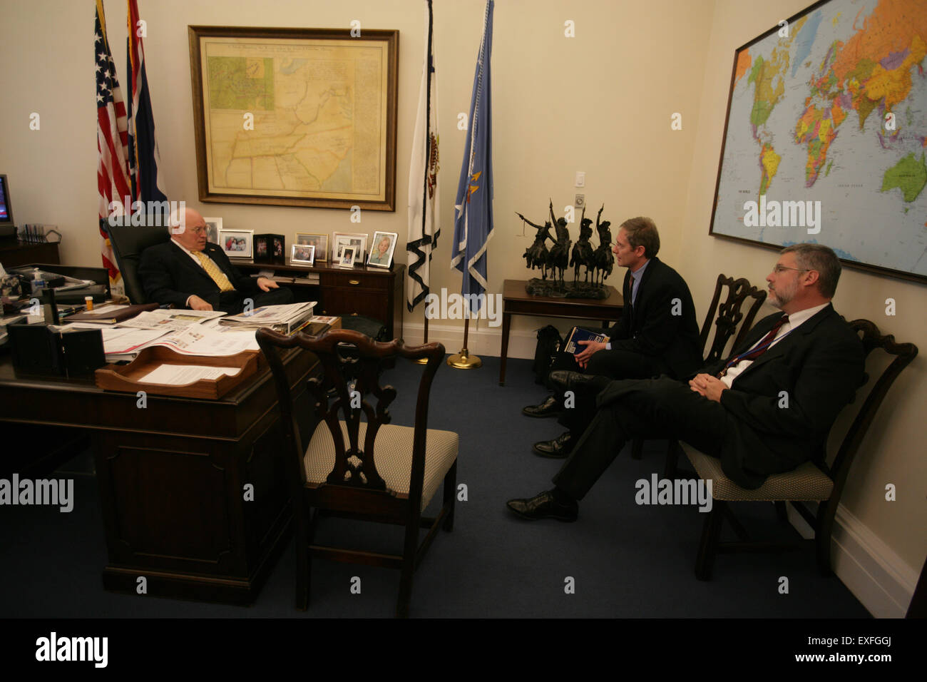 David Addington Meets With John Hannah Stock Photo - Alamy