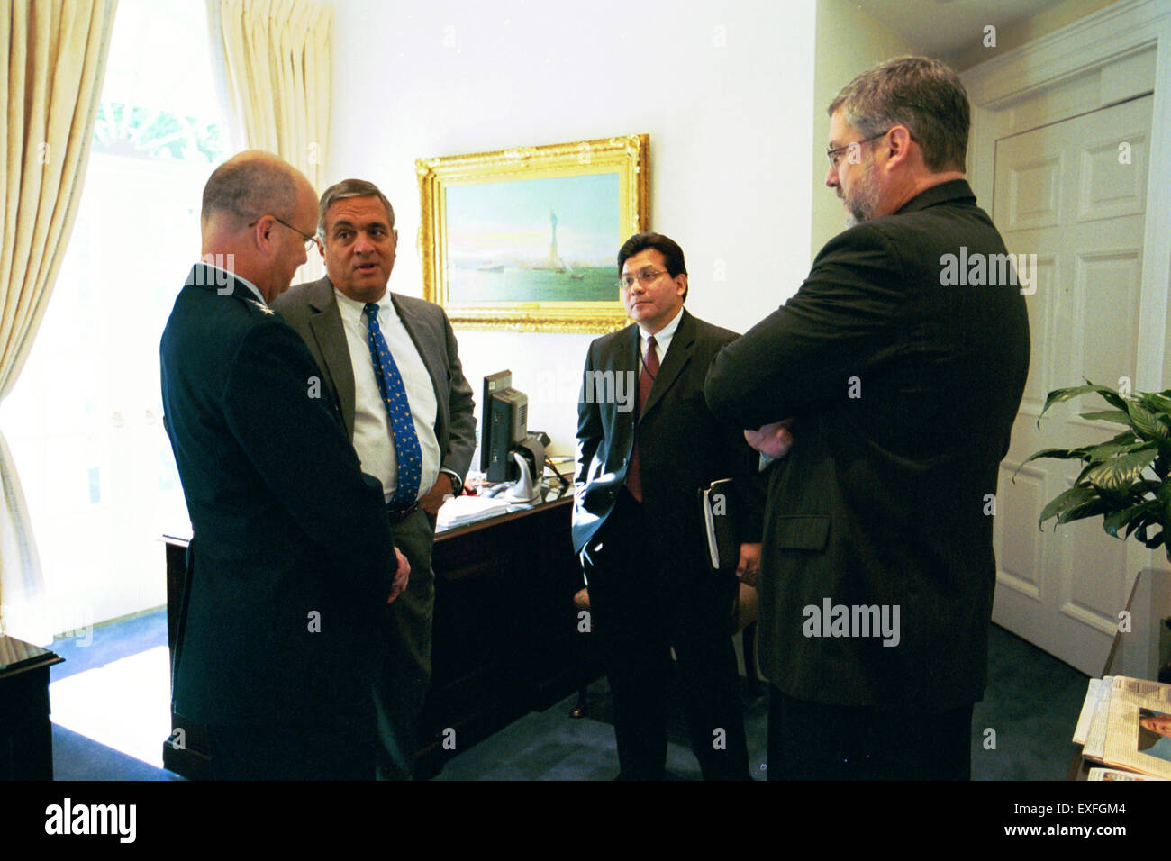 David Addington Outside the Oval Office with Michael Hayden, George ...