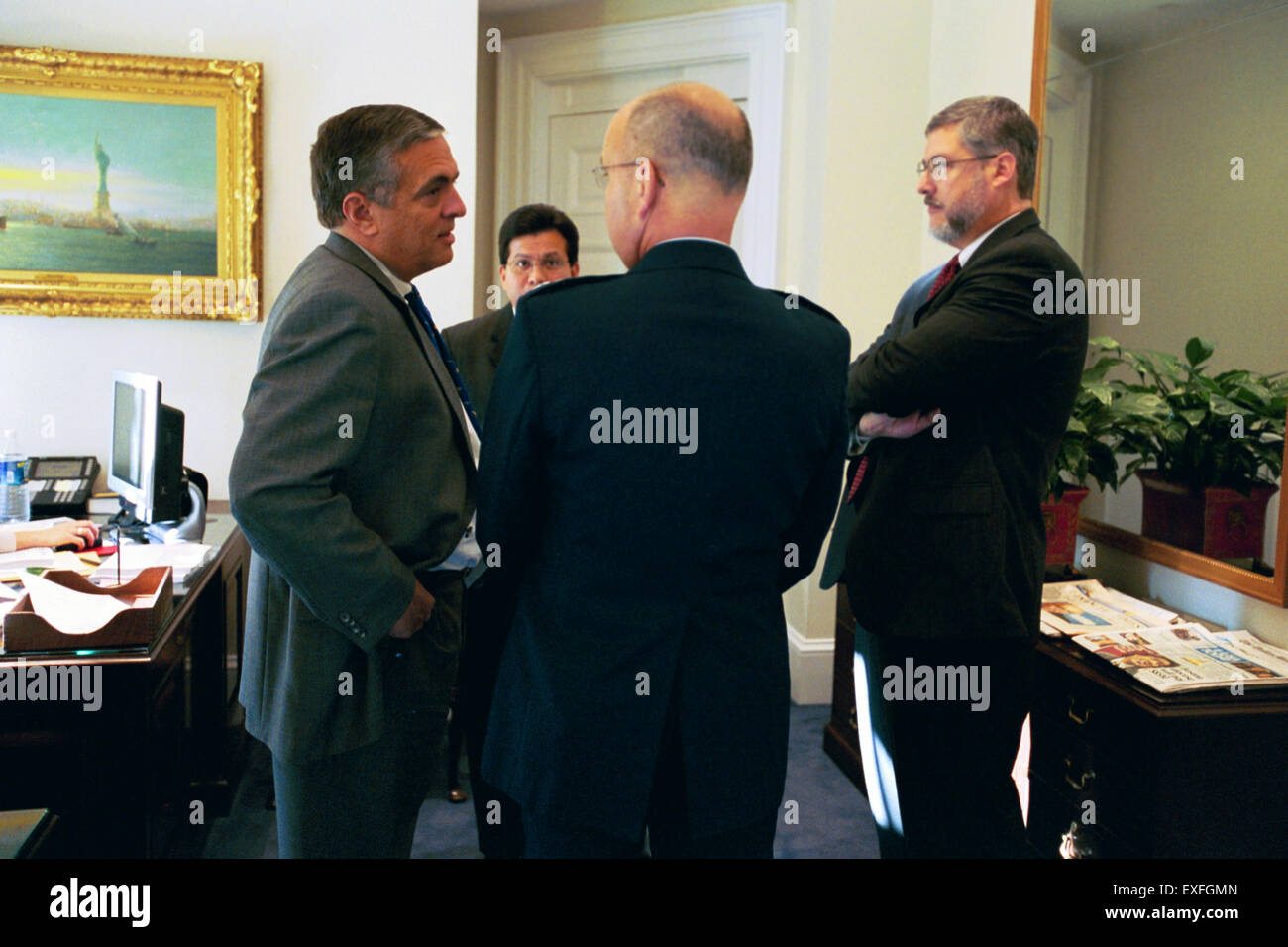 David Addington Outside the Oval Office with Michael Hayden, George ...