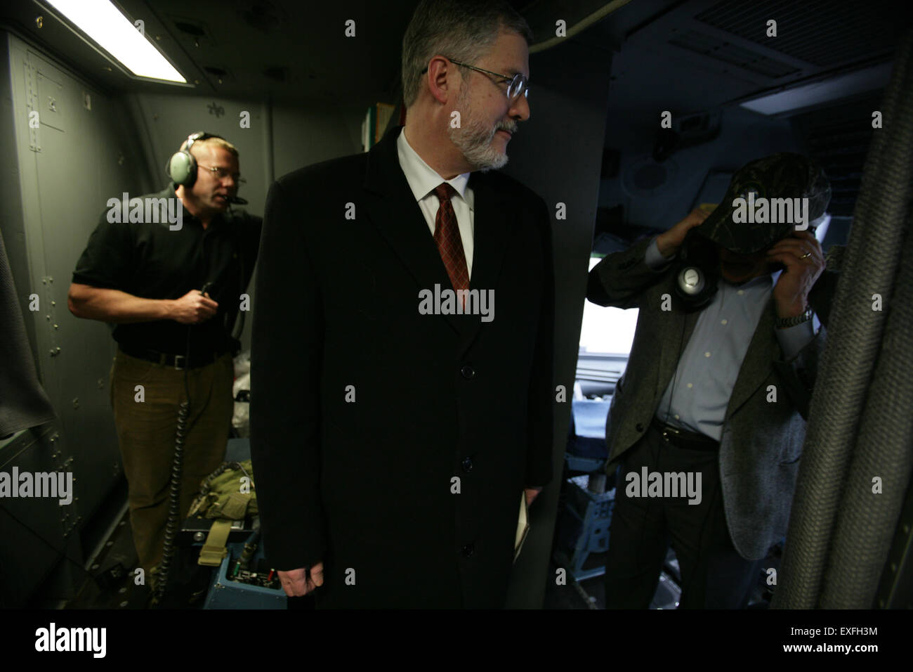 Vice President Cheney with David Addington and Military Aide Blake ...