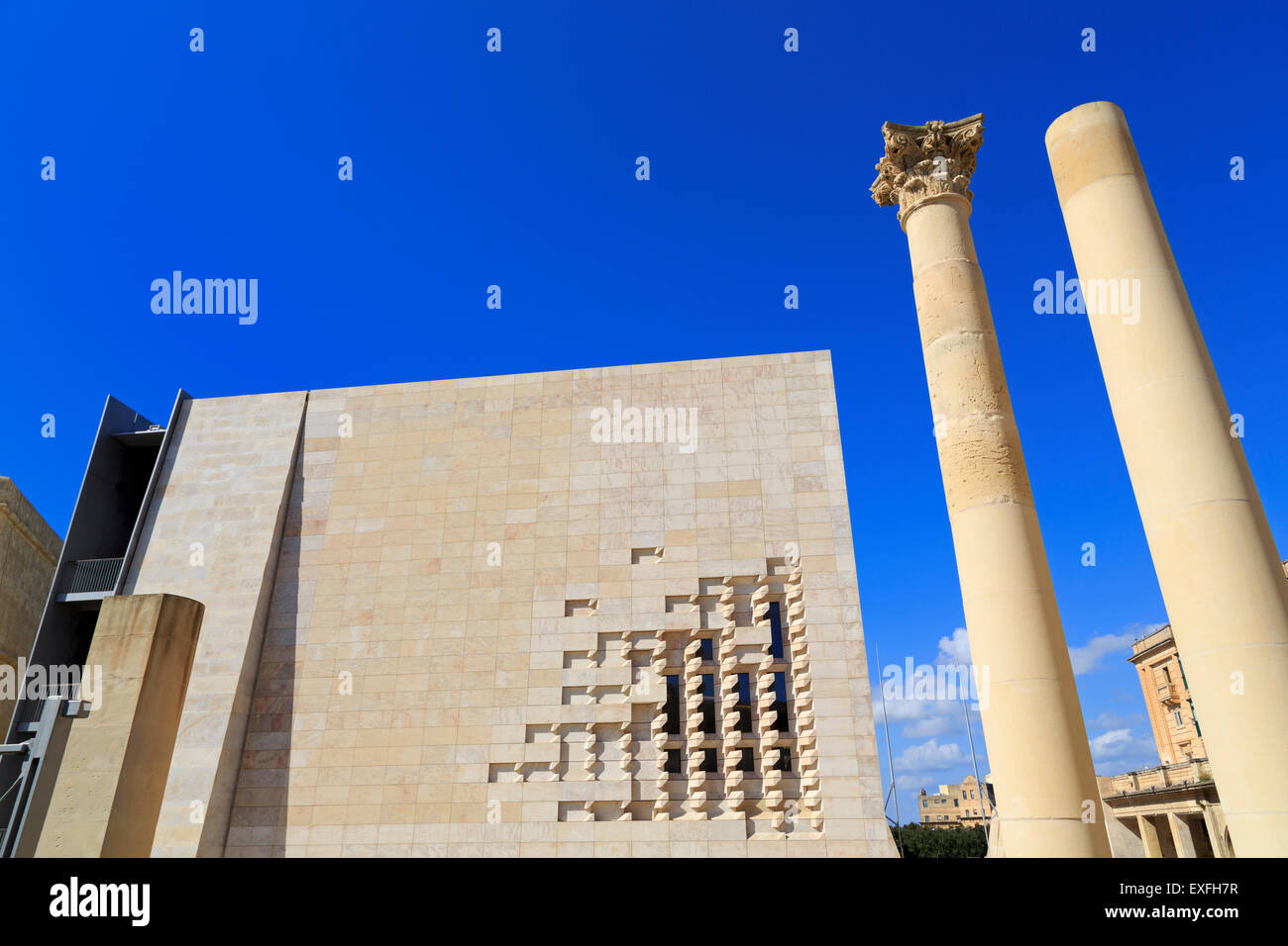 Royal Opera House & Parliament, Valletta, Malta, Europe Stock Photo - Alamy