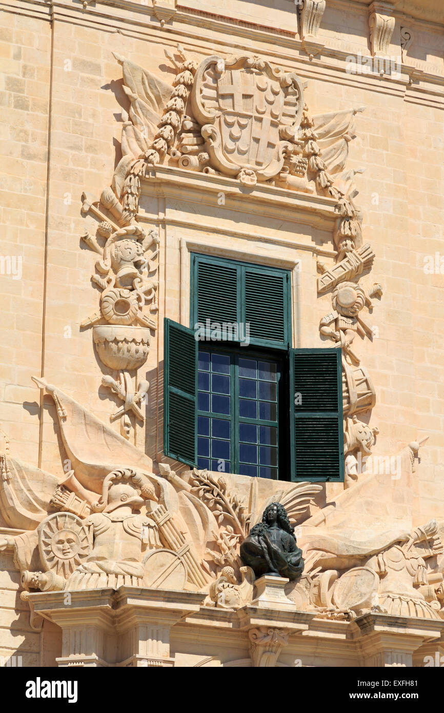 Castille Palace, Valletta, Malta, Europe Stock Photo - Alamy