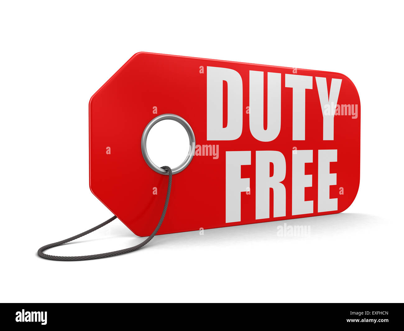 Label duty free. Image with clipping path Stock Photo - Alamy