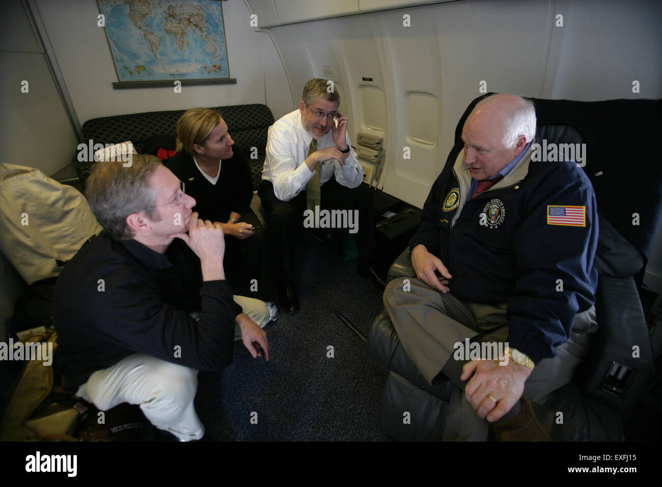Vice President Cheney, David Addington, and Vice Presidential Staff ...