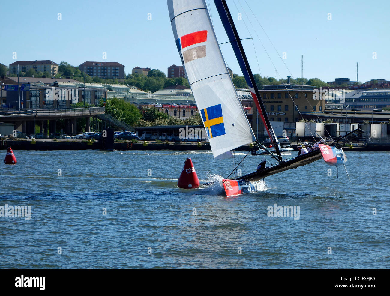 Sailing boat race buoy hi-res stock photography and images - Alamy