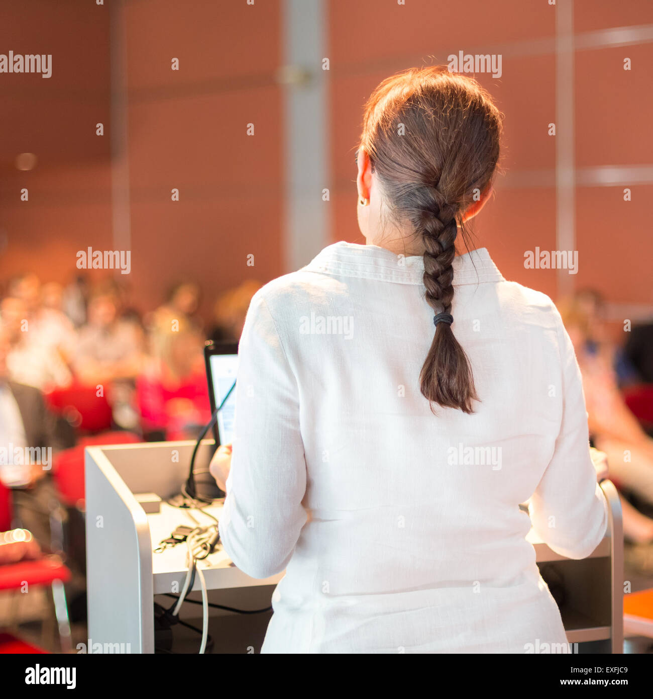 Female academic professor lecturing at faculty Stock Photo - Alamy