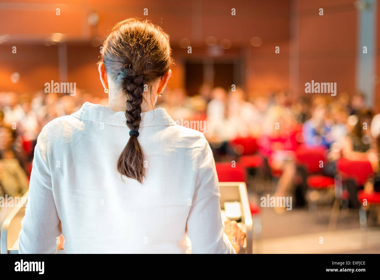 Female academic professor lecturing at faculty Stock Photo - Alamy