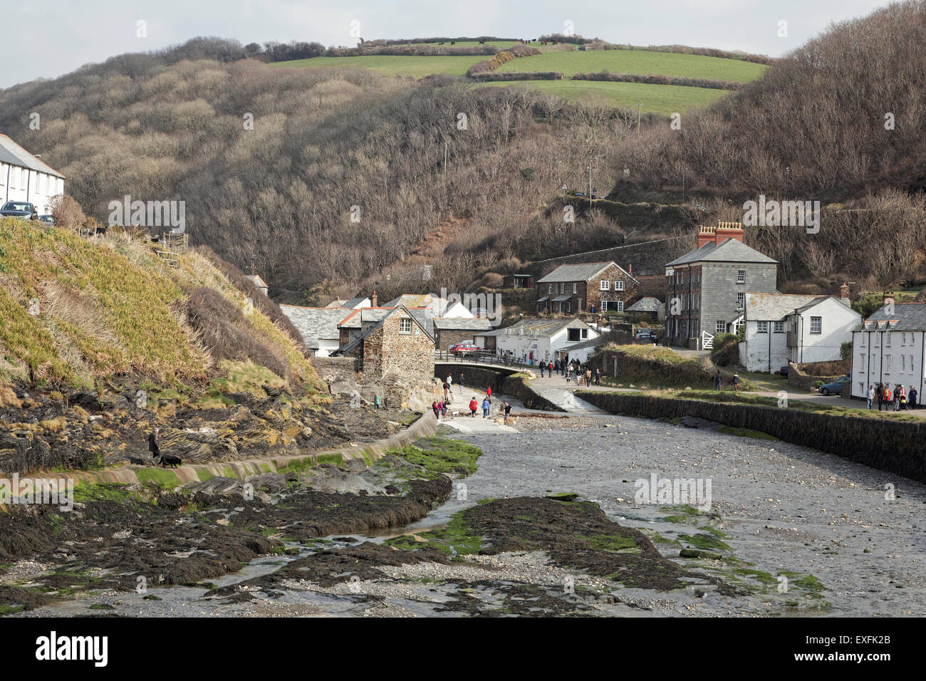 Boscastle Harbour, North Cornwall, England, UK Stock Photo - Alamy
