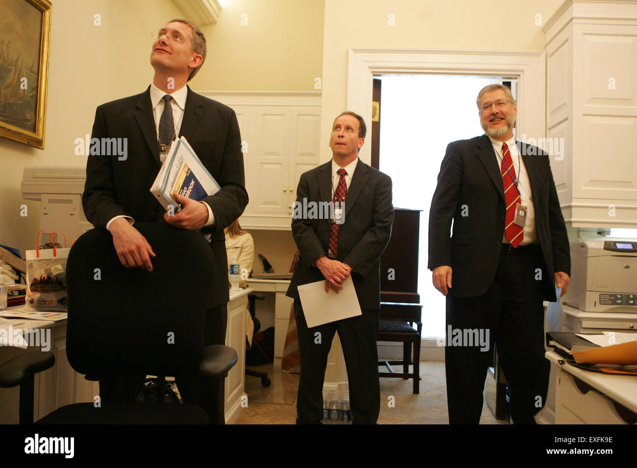 David Addington with John Hannah at the White House Stock Photo - Alamy
