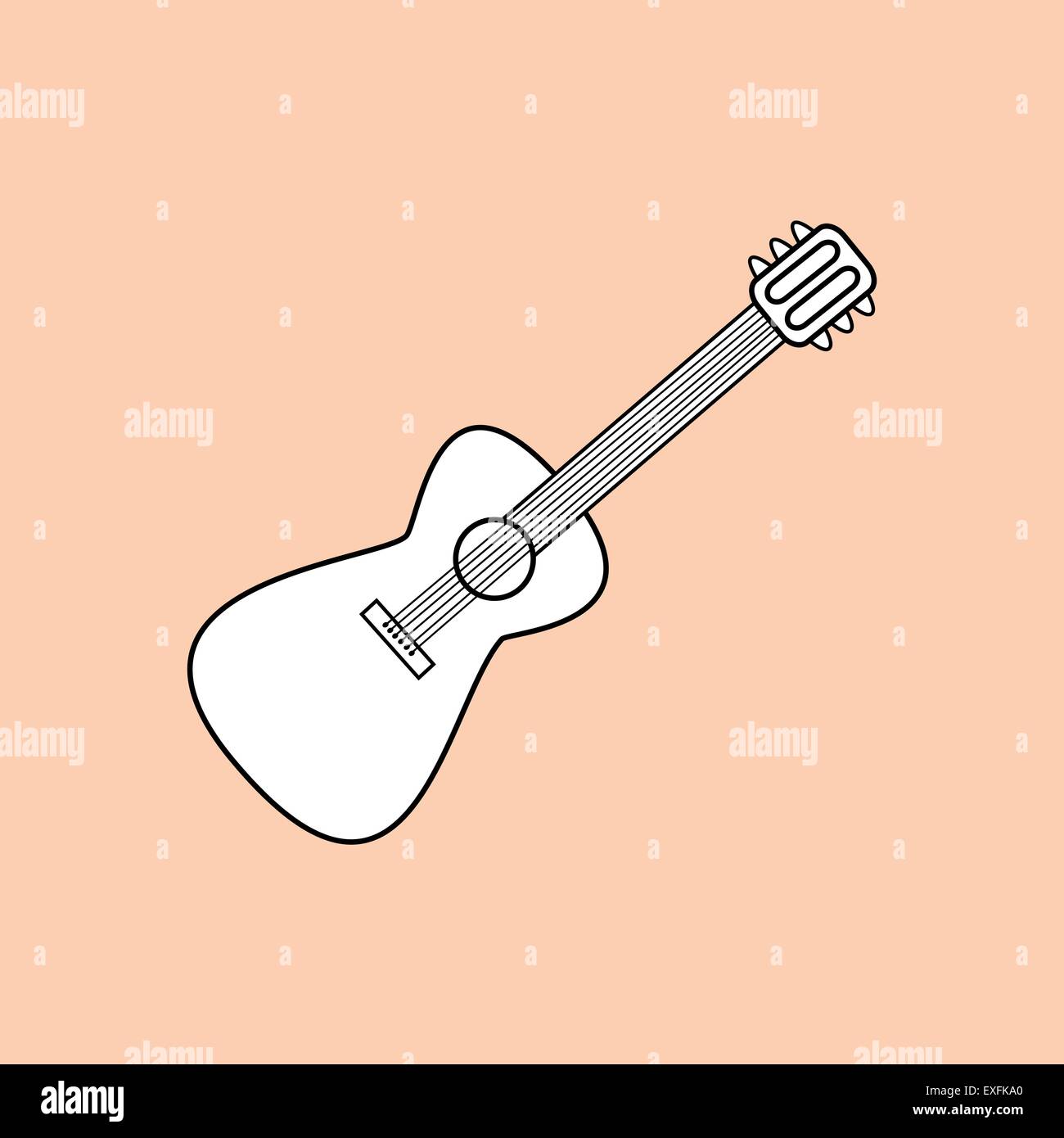 Guitar symbol Stock Vector Images - Alamy