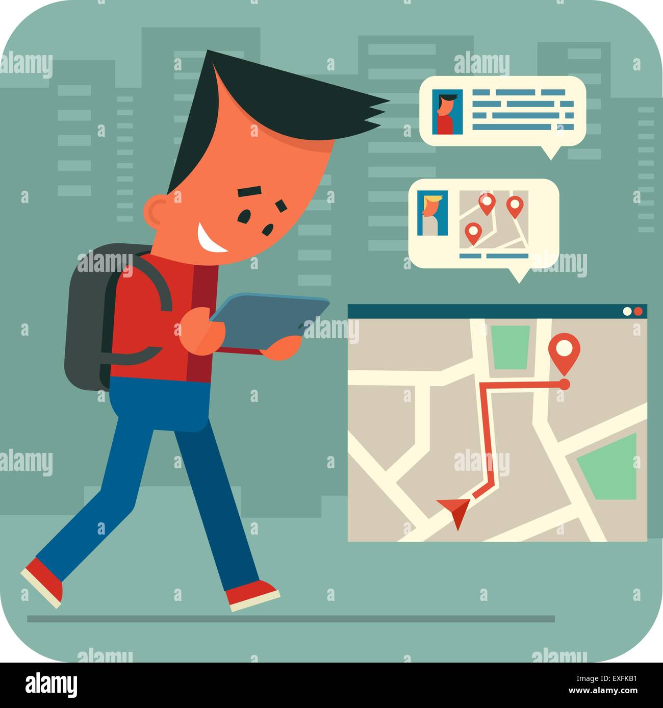 People chatting friends in Stock Vector Images - Alamy