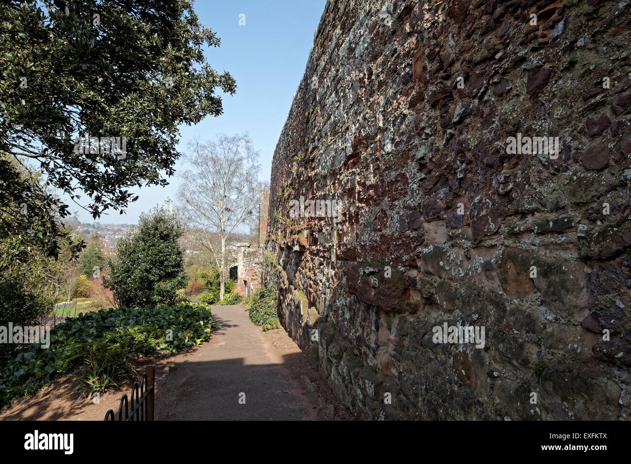 Exeter roman walls hi-res stock photography and images - Alamy