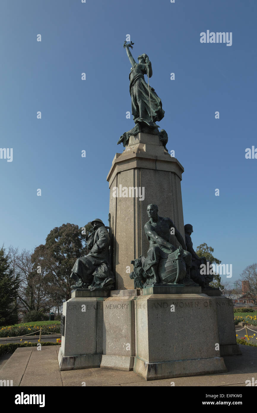 Exeter War Memorial, Northernhay Gardens, Exeter, Devon UK Stock Photo ...