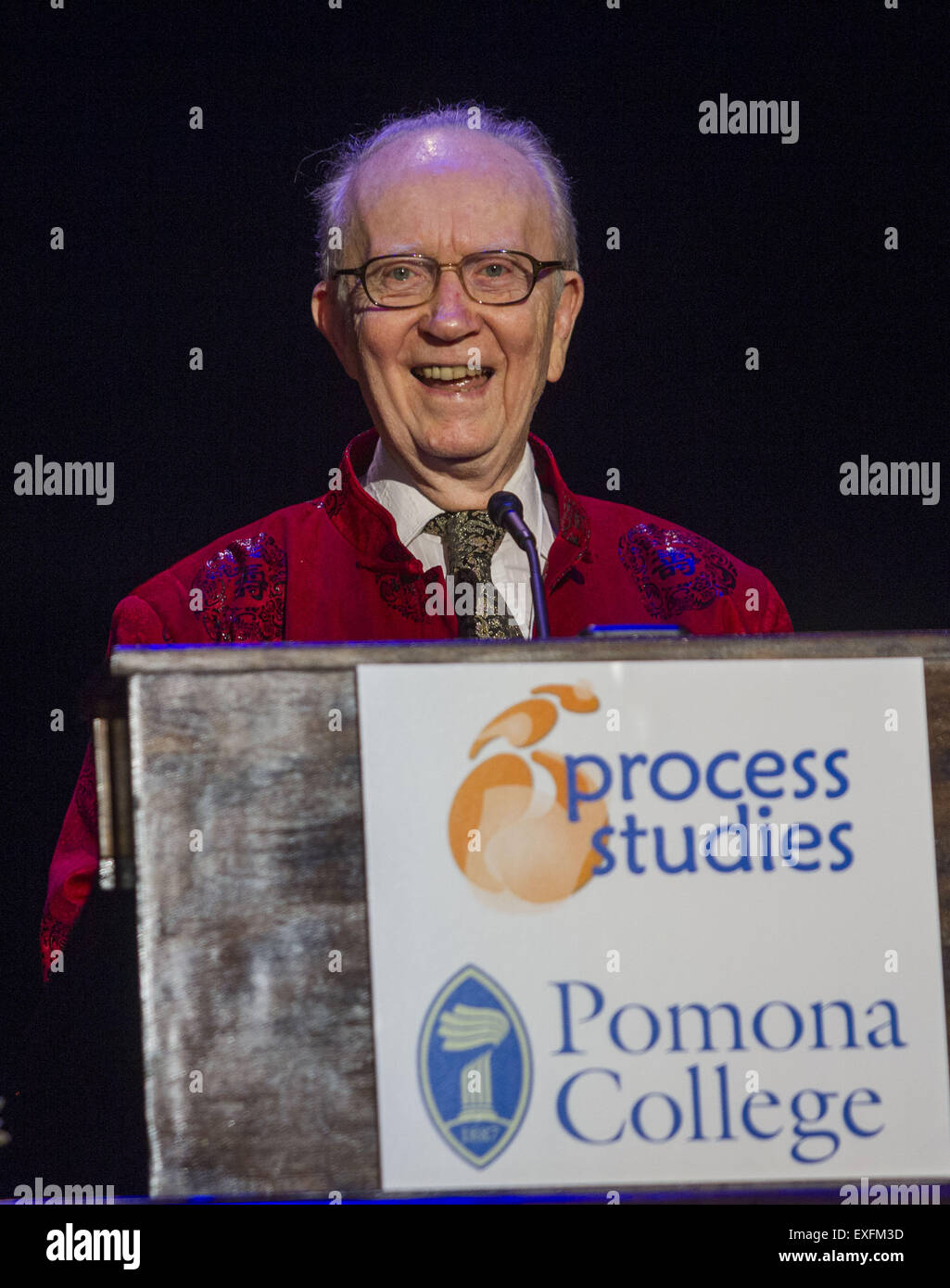 Los Angeles, California, USA. 5th June, 2015. John B. Cobb, Jr. speaks ...