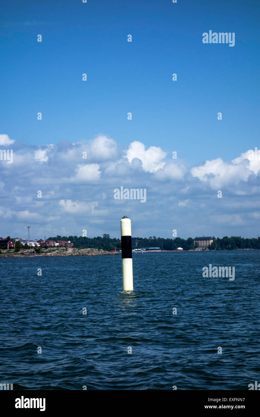 Signal buoy indicating fairway, Baltic Sea Stock Photo - Alamy