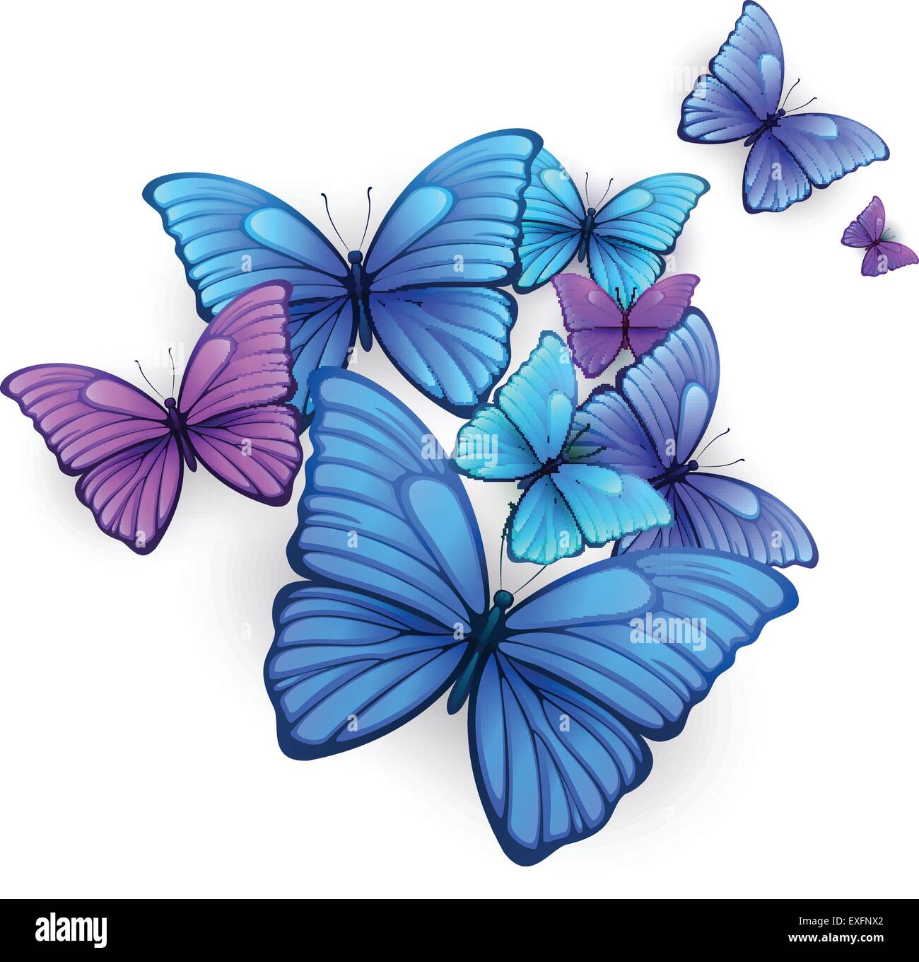 Vector butterflies background design Stock Vector Image & Art - Alamy