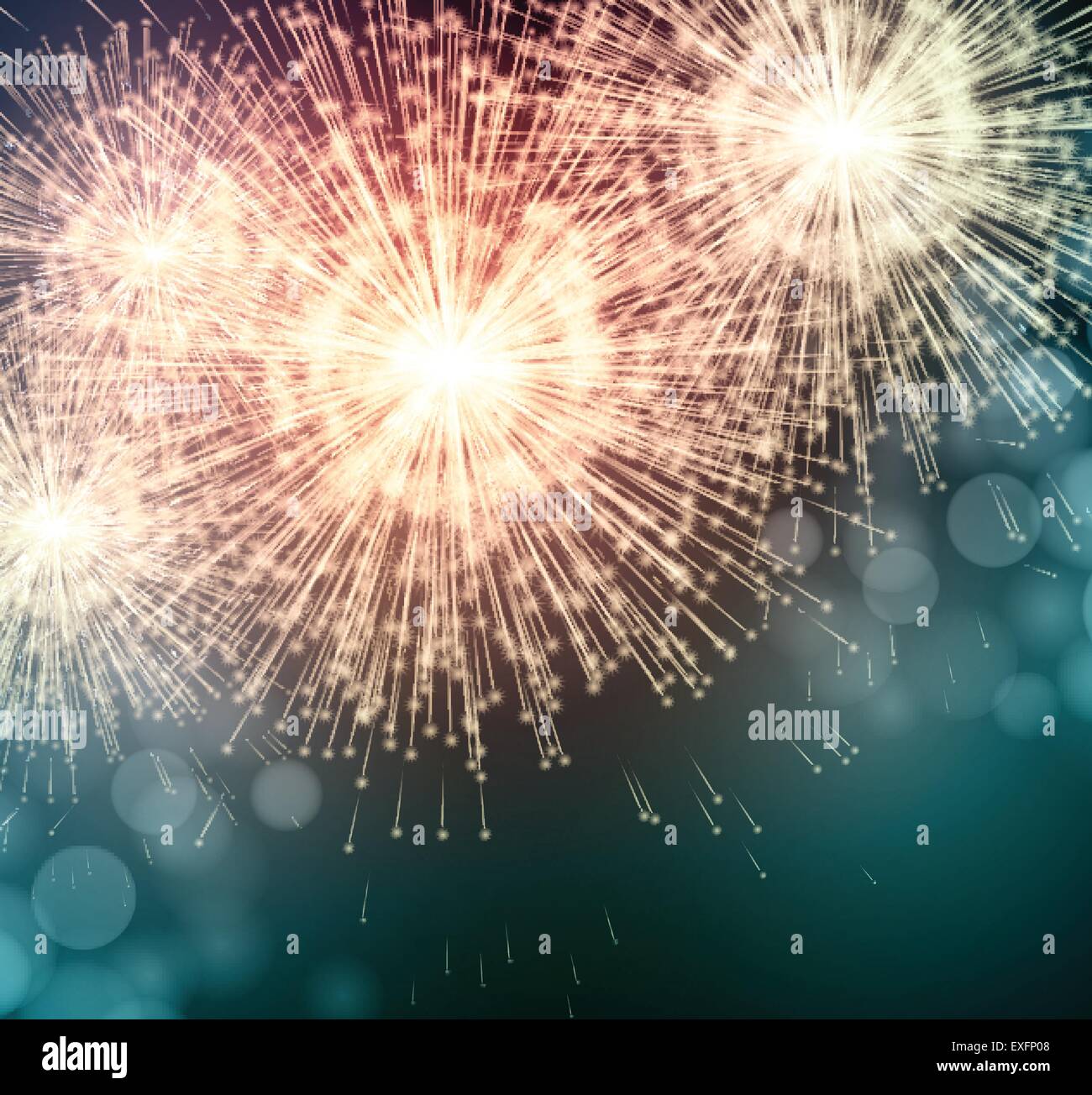 Celebrate party sparkler little fireworks. Vector illustration Stock ...