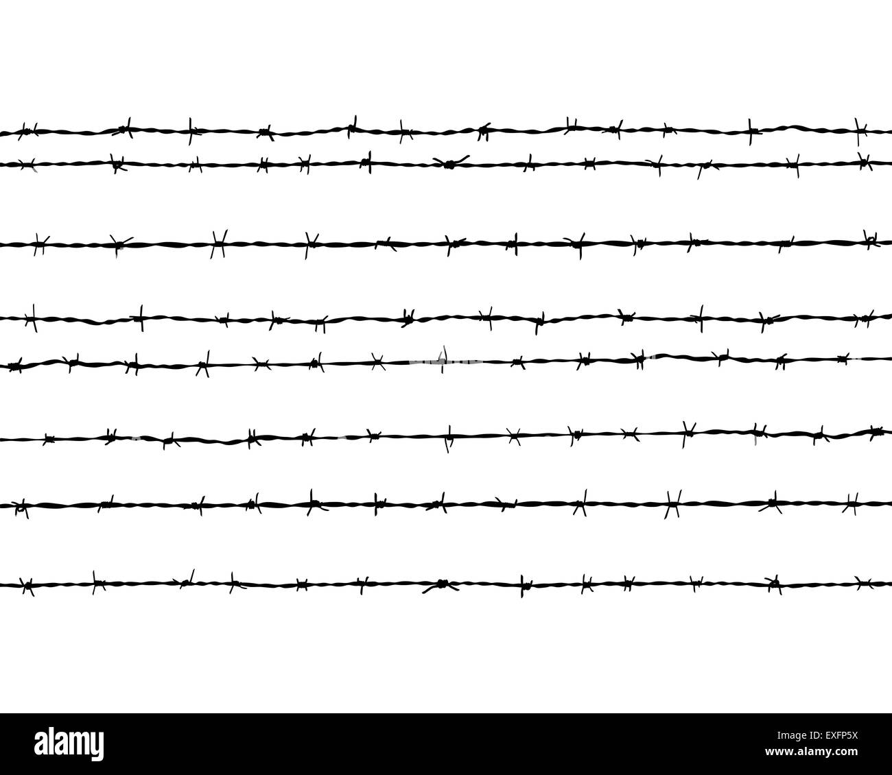Barbed wire dangerous fence hi-res stock photography and images - Alamy