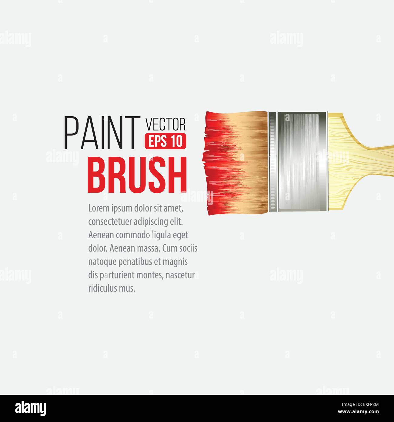 Paint Brushes isolated on white. Vector illustration Stock Vector Image ...