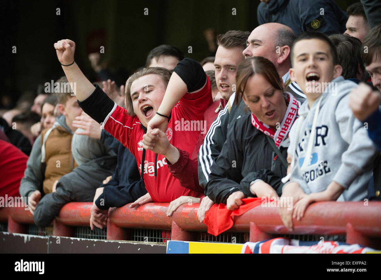 Football goal celebration hi-res stock photography and images - Alamy