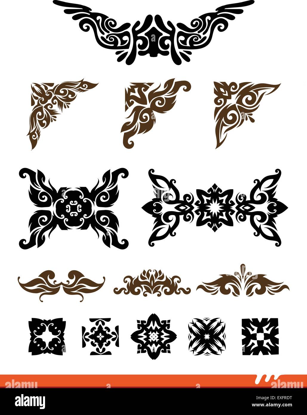 Elegance decorative vector set Stock Vector Image & Art - Alamy